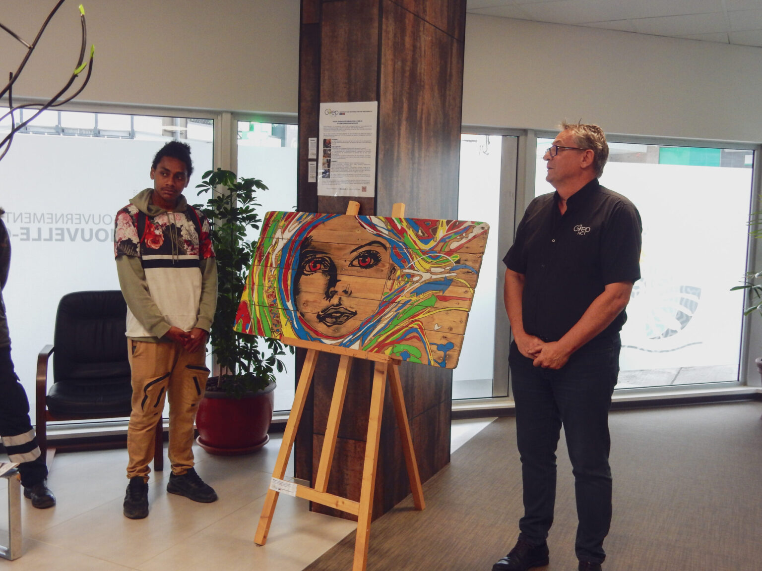 Vernissage de l'exposition d'œuvres collectives des stagiaires du SPOT au gouvernement de la ...